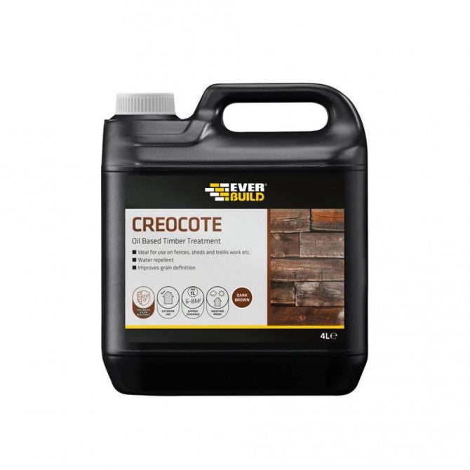 Everbuild Creocote Dark Brown - 4 Litre
